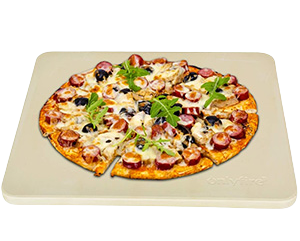 Ceramic Pizza Stone Set & Bamboo Pizza Paddle – Silk Route Spice Company